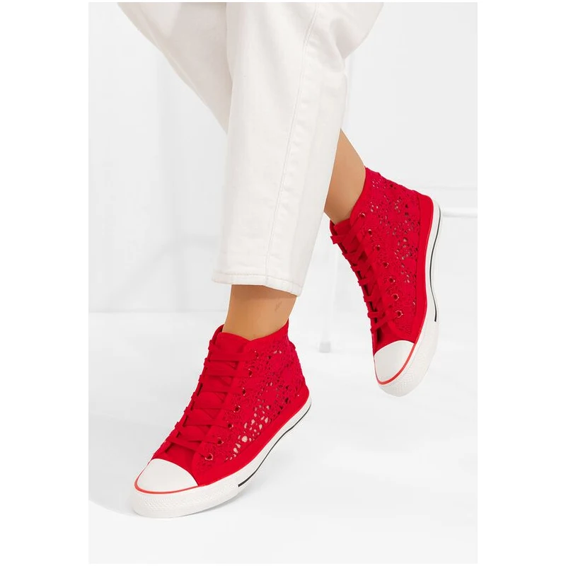 Zapatos Tenisi inalti dama Miyana V4 rosii - GLAMI.ro