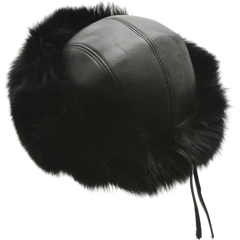 Caciula KLOP neagra, 103VIKA, din piele naturala - GLAMI.ro